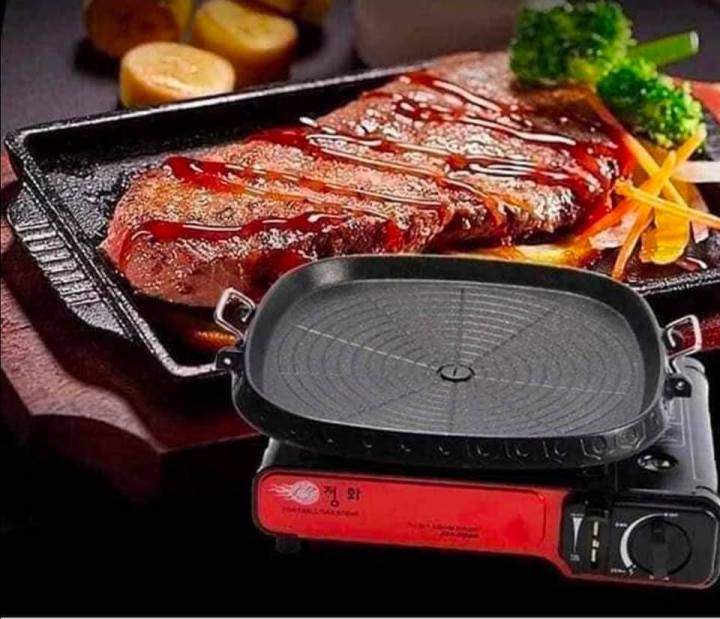 2in1 Stove (LPG/Butane Capable) w/ Hanaro Non Stick Griller Plate ...