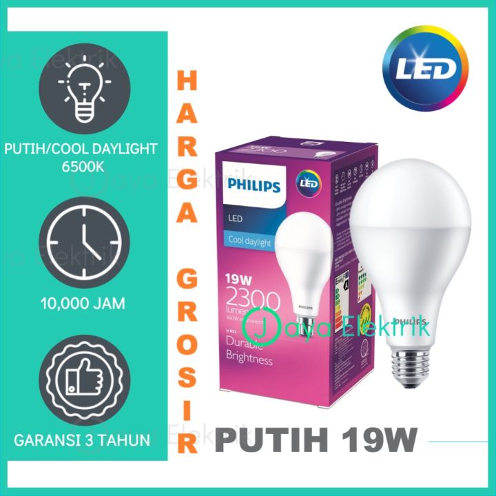 PHILIPS LAMPU LED BULB MYCARE 19 Watt 19 W 19Wat 19W PUTIH / COOL DAYLIGHT | Lazada Indonesia