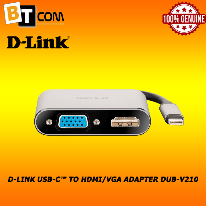 D-Link USB-C™ to HDMI/VGA Adapter DUB-V210 | Lazada