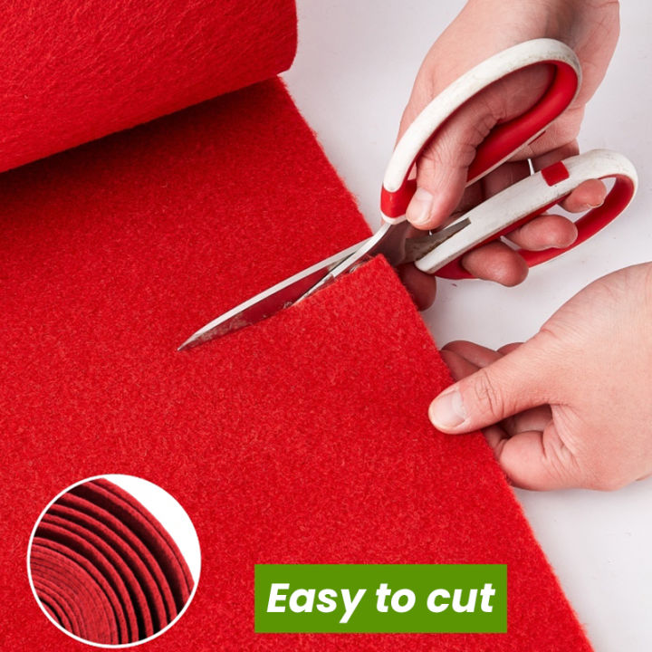 Red Carpet Runner, Non-slip Wear-resistant Event Red Carpet Thick Tear ...