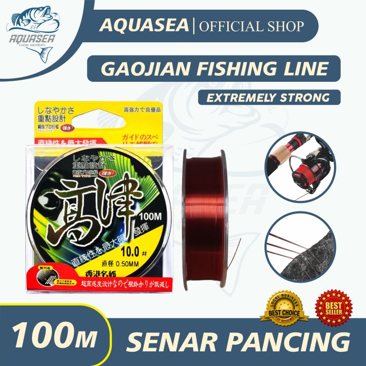 AQUASEA-Tali Pancing Gaojian Senar Pancing 100m Bahan Nilon Warna ...