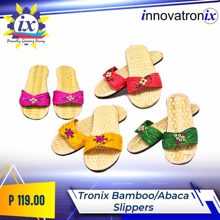 Innovatronix/Tronix Handmade Native Abaca / Bamboo Slippers - Indoor ...