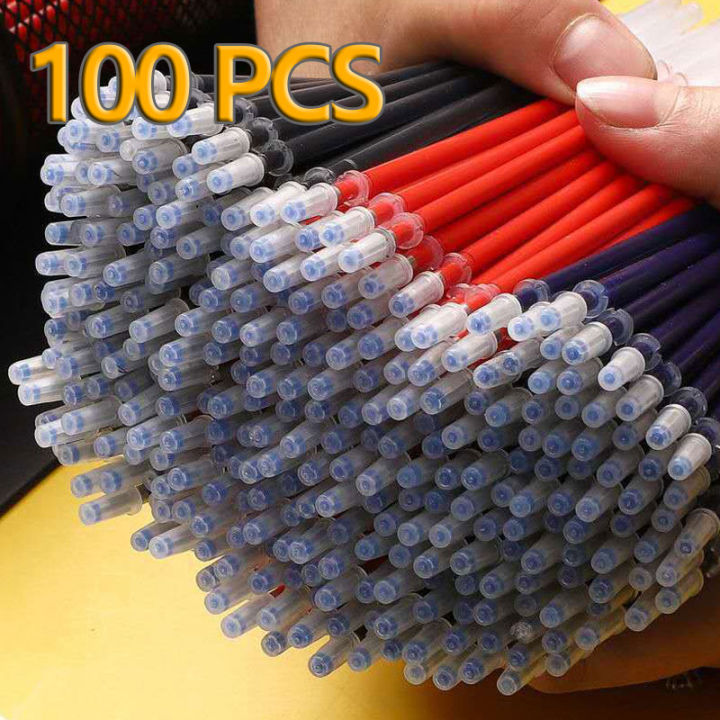 100 pieces of 0.5mm gel pen ballpoint pen refill study office supplies ...