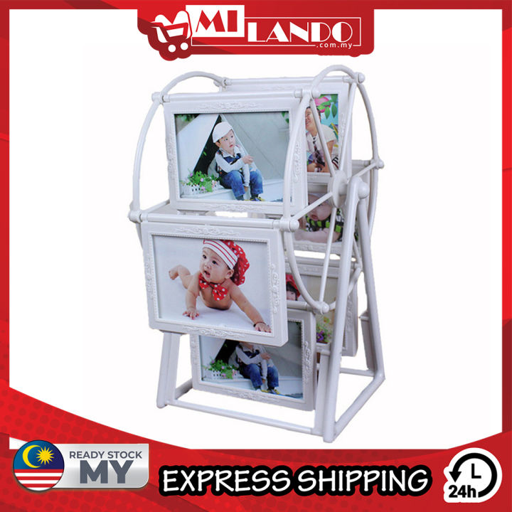 MILANDO 3R Photo Frame Ferris Wheel Rotatable Windmill Picture Frame ...
