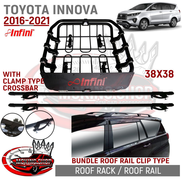 Toyota Innova 2016-2021 INFINI Atomic Steel 38x38 Roof Rack / Roofrack ...