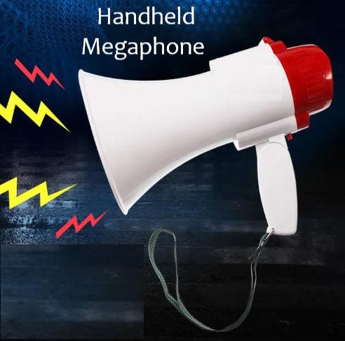 GP1 Loud Speaker Record Play Portable Handheld Megaphone Foldable ...