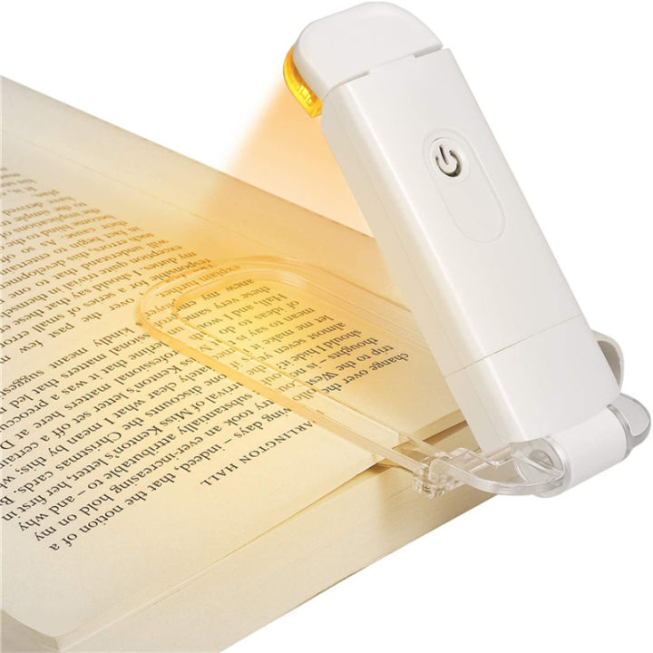 Mini Book Light Usb Rechargeable Clip Reading Light Flexible Reading ...