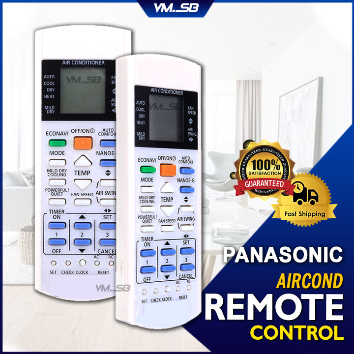 PANASONIC AIR CONDITIONER AIR COND REMOTE CONTROL PN1122 FOR CS-PC12JKH ...