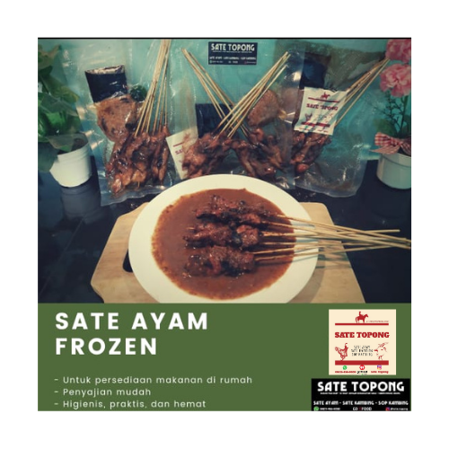 10 Tusuk Sate Ayam Frozen | Lezat | Sate Praktis | Lazada Indonesia