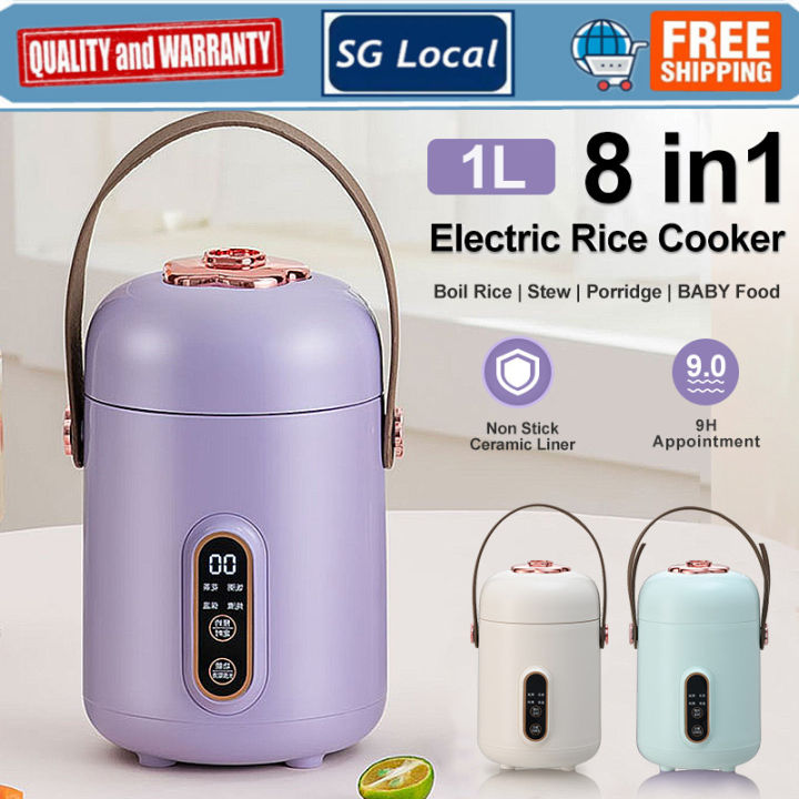 -8in1 Mini Electric Cooker Multi Cooker Portable Rice Cooker Food Pot ...