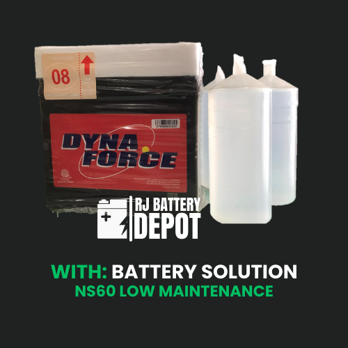 NS60 Dyna Force Car Battery (WITH OR WITHOUT BATTERY SOLUTION) | Lazada PH
