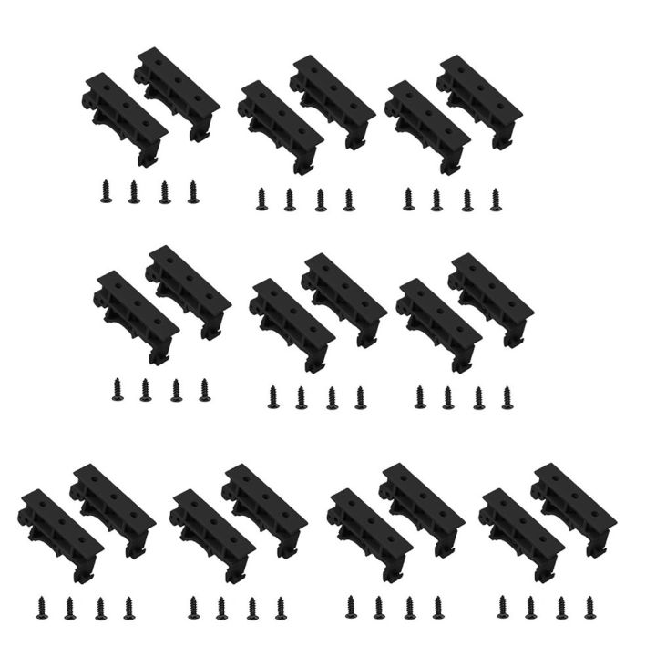 DIN Rail Adaptable PCB Clip Holders Set of 10 with Essential ...