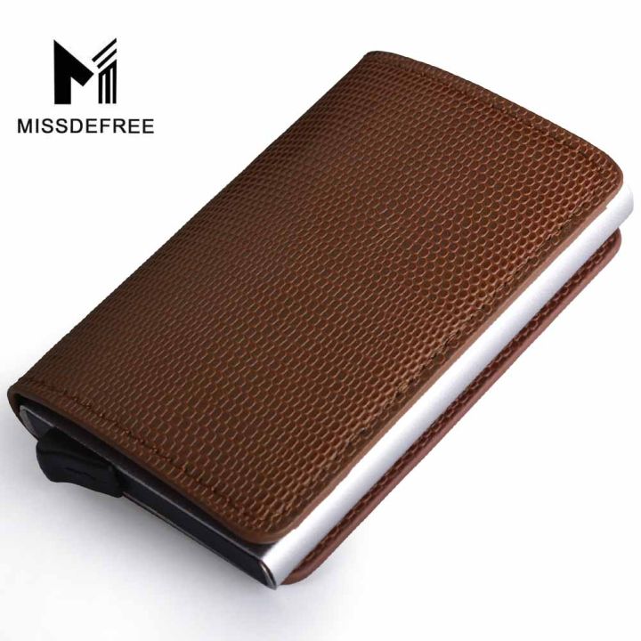 RFID Slim Card Wallet for Men Women PU Leather Slim ID Card Holder Mini ...