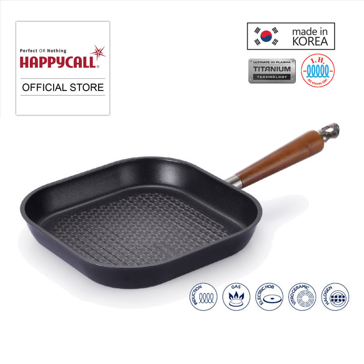 Happycall Crocodile IH 28cm Graphene Square Grill Pan - 3001-0763 | Lazada Singapore