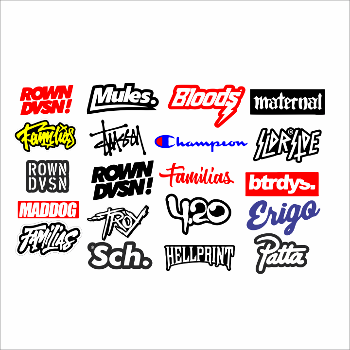 Sticker aesthetic logo distro cutting kiss cut | Lazada Indonesia