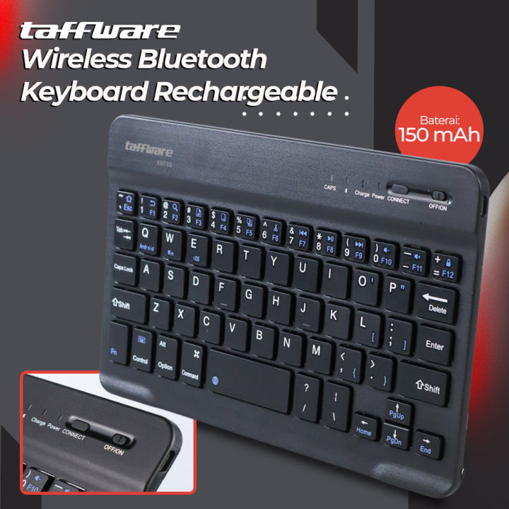 Keyboard Wireless Bluetooth Rechargeable - Bentuk modern, slim, dan ...