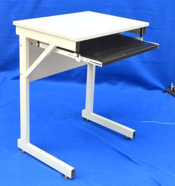 Computer Table with keyboard drawer, metal leg size 60L x 45W x 75H cm ...