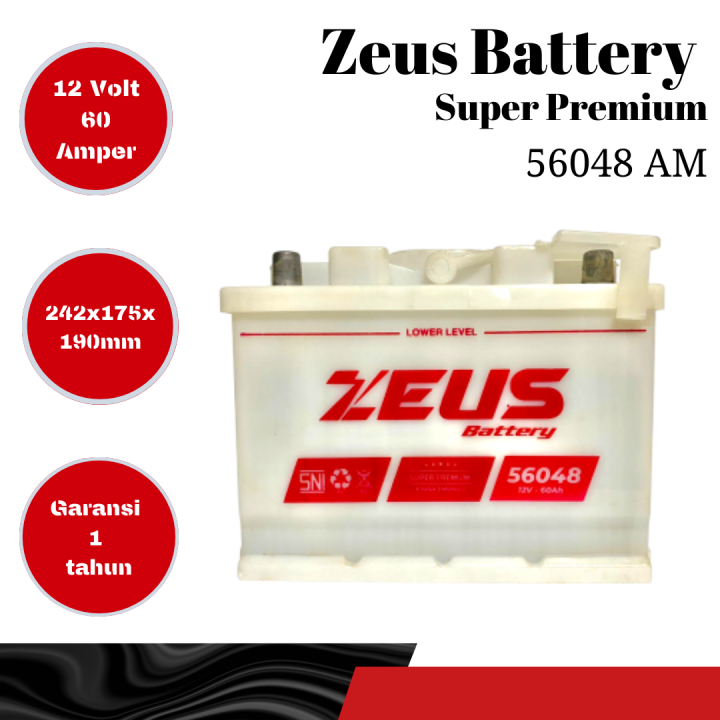 Aki Kia Sonet Zeus DIN 56048 | Lazada Indonesia