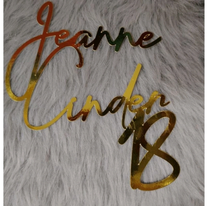 Front/ Name Customized Cake Topper (No Stick) | Lazada PH