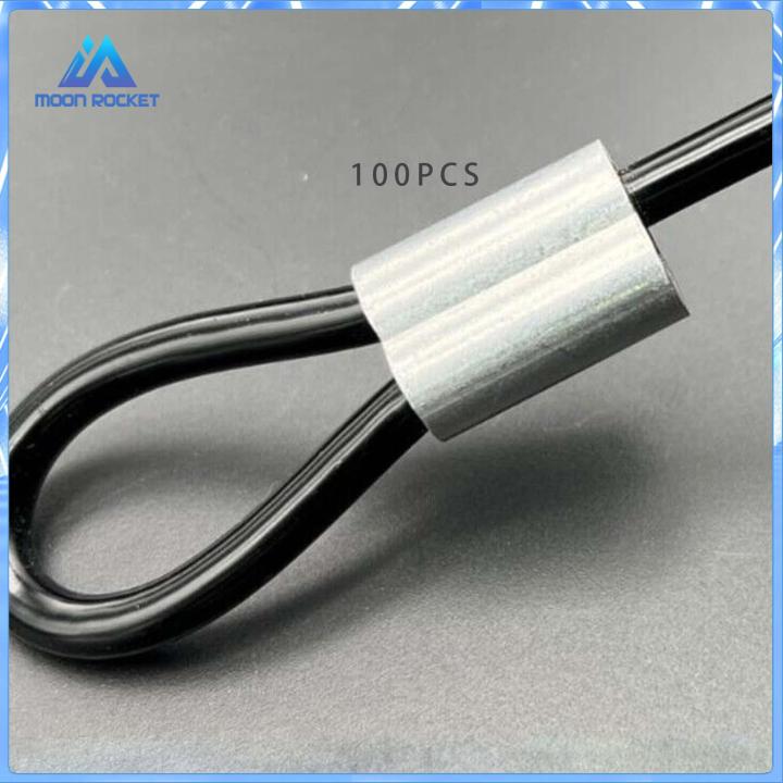Moon ROCKET 100x Wire Rope Aluminum Sleeves Steel Wire Rope Aluminum ...