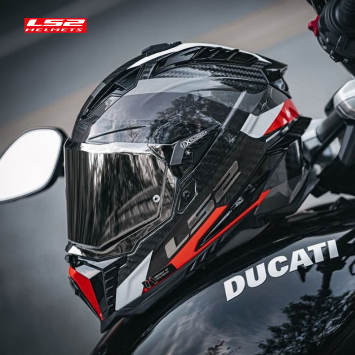 LS2 carbon fiber cross-country rally helmet motorcycle helmet men and ...