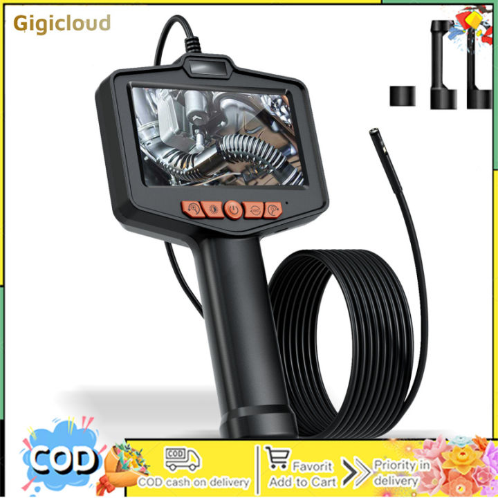 Industrial Endoscope Camera With 4.3" LCD Screen 8 LED Lights IP67 ...