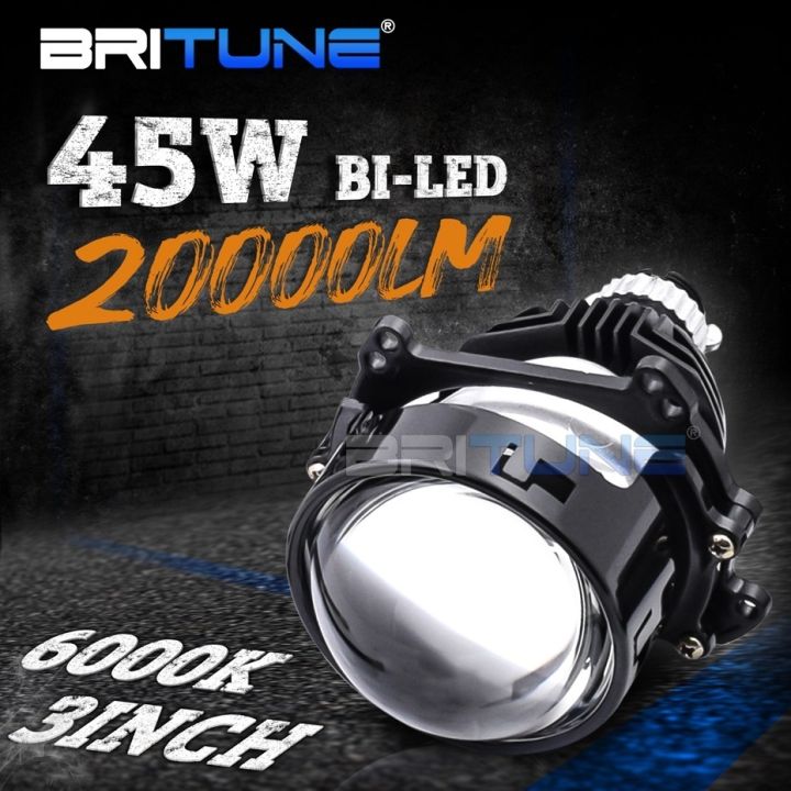 Bi-led Lens 3.0 inch Hella 3R G5 45W LED Projector Motorcycle Headlight ...