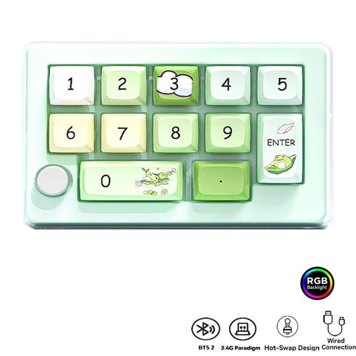 Black Myth Wukong BT Tri-Mode Wireless Keyboard RGB Backlit Numerical ...