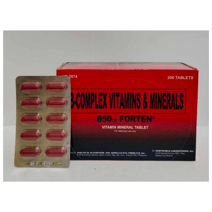 SAGUPAAN B50 Forten B-Complex Vitamins & Mineral Tablet (10pcs) | Lazada PH