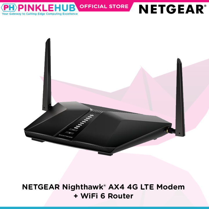 PinkleHub | NETGEAR Nighthawk® AX4 4G LTE Modem + WiFi 6 Router (LAX20 ...