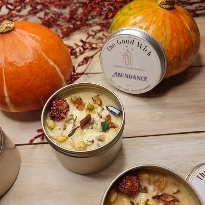 Manifestation Candles - Abundance - The Good Wick - Soy Scented ...