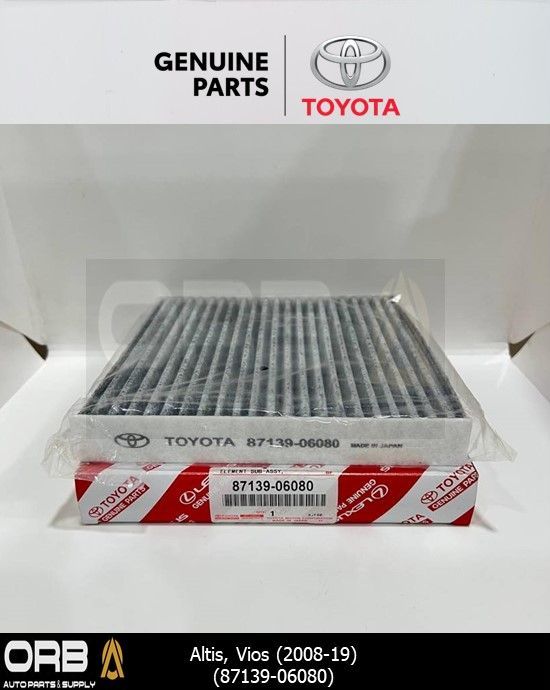 Toyota Altis Vios (2008-2019) Aircon / Cabin Filter - Part No. 87139 ...