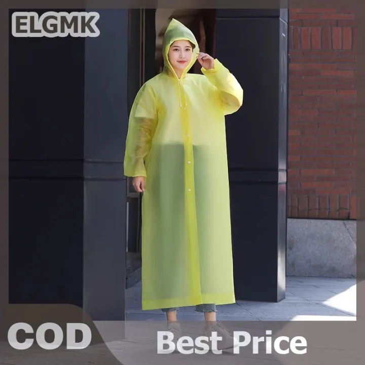 ELGMK 1PC Non-disposable Portable Adult Raincoat Eva Poncho Outdoor ...