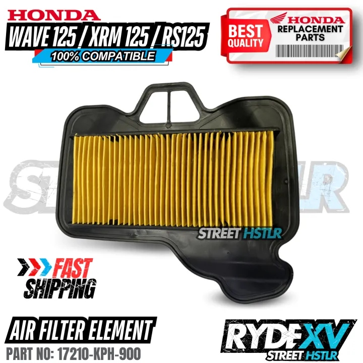 AIR FILTER ELEMENT Honda XRM 125 / Wave 125 / Trinity 125 (17210-KPH ...