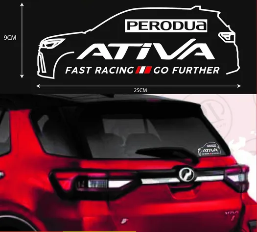 PERODUA ATIVA LINE SHAPE&WORDS HIGH GRADE Sticker[Ready Stock] | Lazada