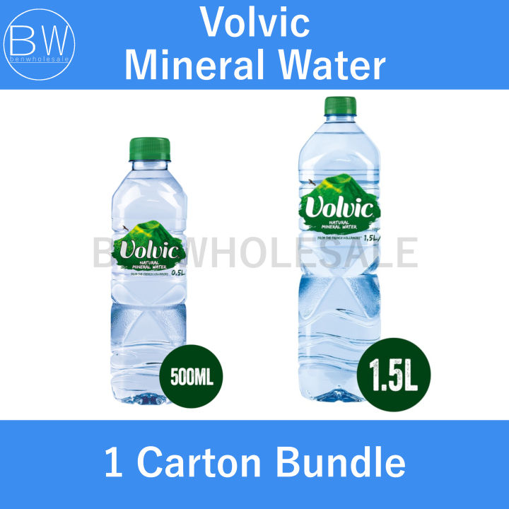 Volvic Mineral Water (24 x 500ml / 12 x 1.5L Carton Deal) | Lazada ...