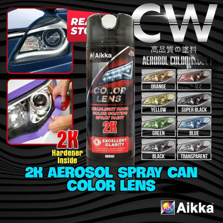 Aikka Original 2K Color Lens Headlight Nano Colour Coating Headlamp DIY ...