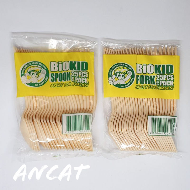 Biodegradable Disposable Spoon or Fork 25pcs | Lazada PH