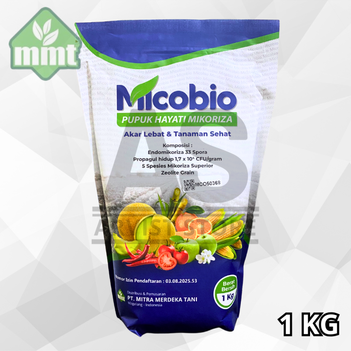 Pupuk Hayati MICOBIO 1 Kg Bahan Aktif Mikoriza Akar Lebat Tanaman Sehat ...