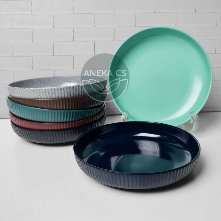 Piring Melamin 8 inch - Piring Aesthetic - Piring Saji Cafe Resto ...