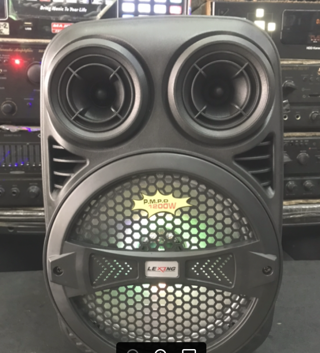 LEXING-803 Led 8" Portable Bluetooth Speaker Rechargeable Speaker Free ...