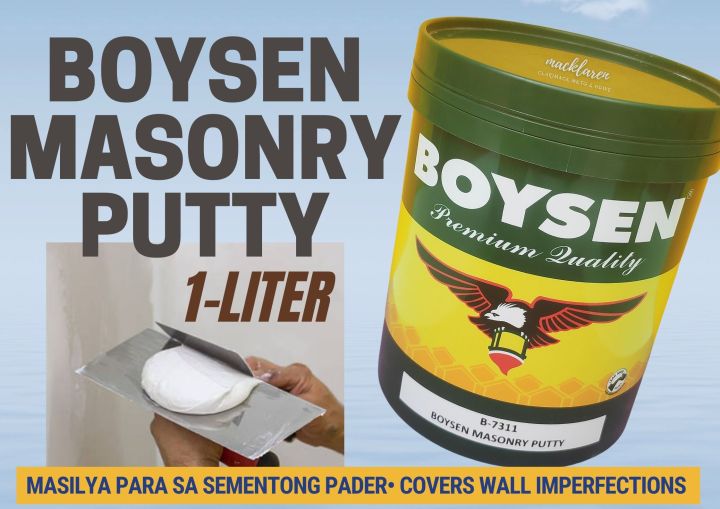 Boysen Masonry Putty #7311 ️ 1 Liter ️ Masilya for Walls Pader ️ Covers ...