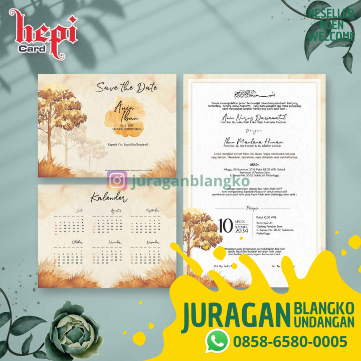 BLANGKO UNDANGAN PERNIKAHAN HEPI 22.310 JURAGAN BLANGKO | Lazada Indonesia