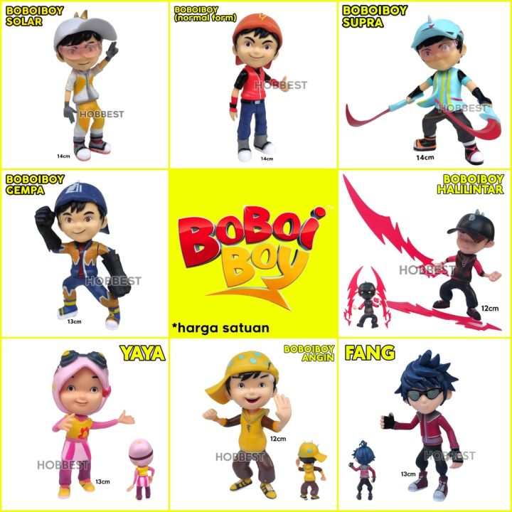 Action Figure BOBOIBOY HARGA SATUAN - Miniatur Topper Pajangan Mainan ...
