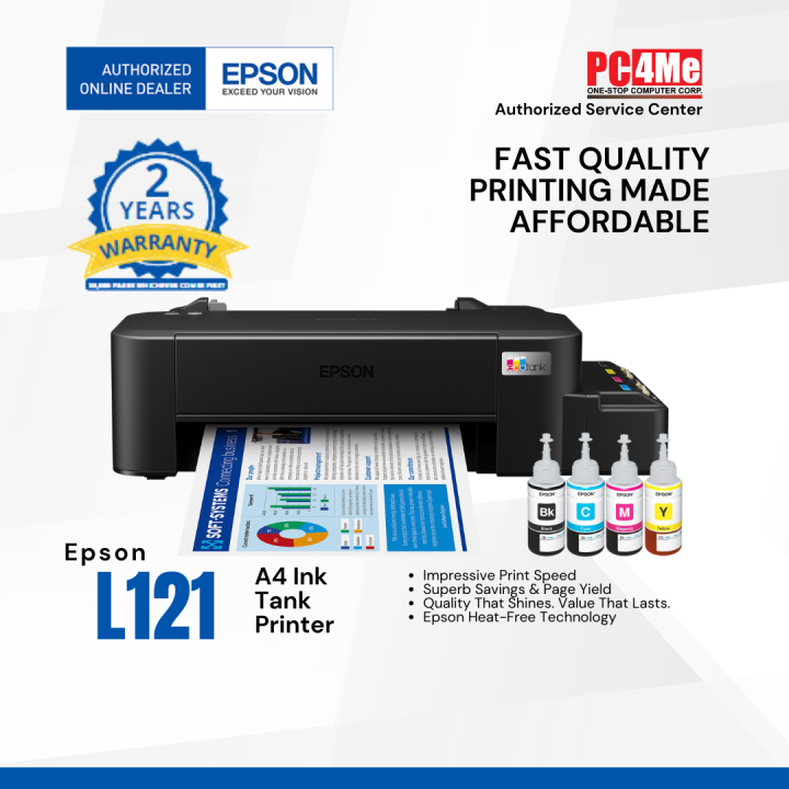 Epson EcoTank L121 A4 Ink Tank Printer | Lazada PH