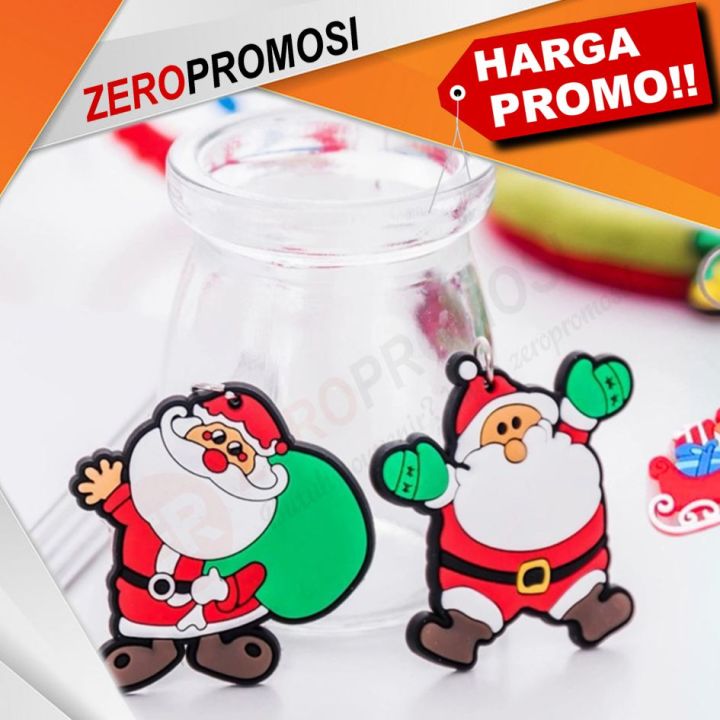 Gantungan Rantai Kunci Rubber Natal Christmas Custom | Lazada Indonesia