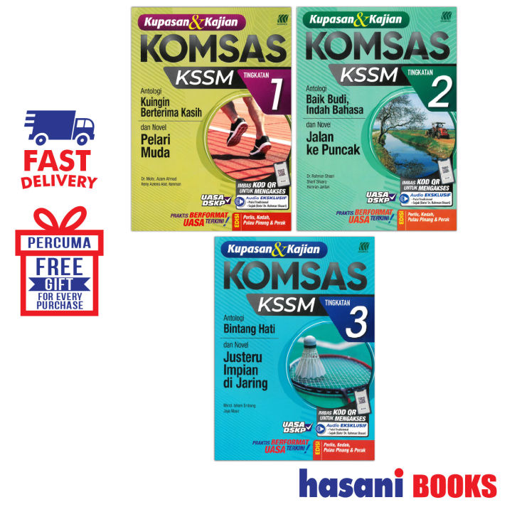 Hasani Sasbadi Kupasan Dan Kajian KOMSAS KSSM Tingkatan 1-3 | Lazada