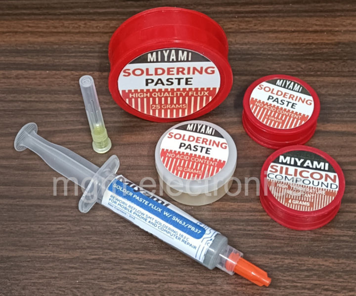 MIYAMI soldering paste, silicon compound, solder flux (4gm, 5gm, 10gm ...