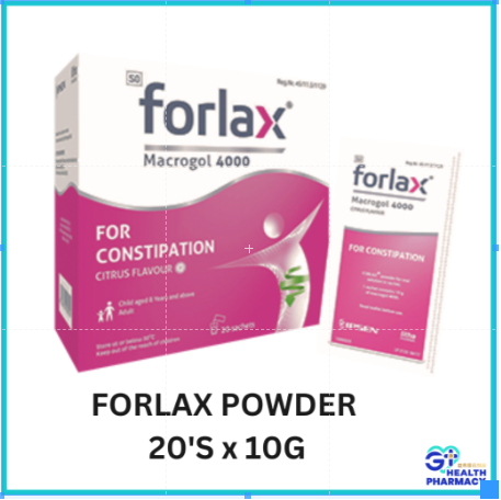 Forlax Adult 10g*20sachets (For CONSTIPATION) Macrogol 4000 | Lazada