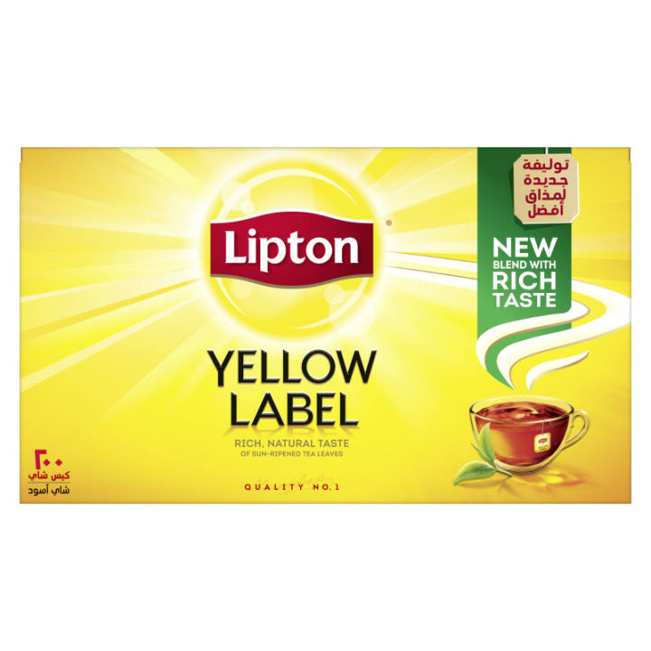 Lipton Yellow Label - 200 Tea Bags (Imported from Dubai) | Lazada PH